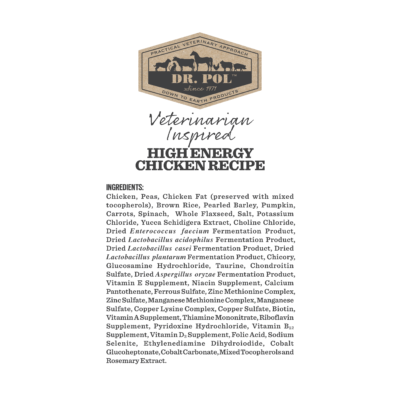 Dr. Pol High Energy Chicken Recipe Active Dog and Puppy Food - Dr. Pol ...